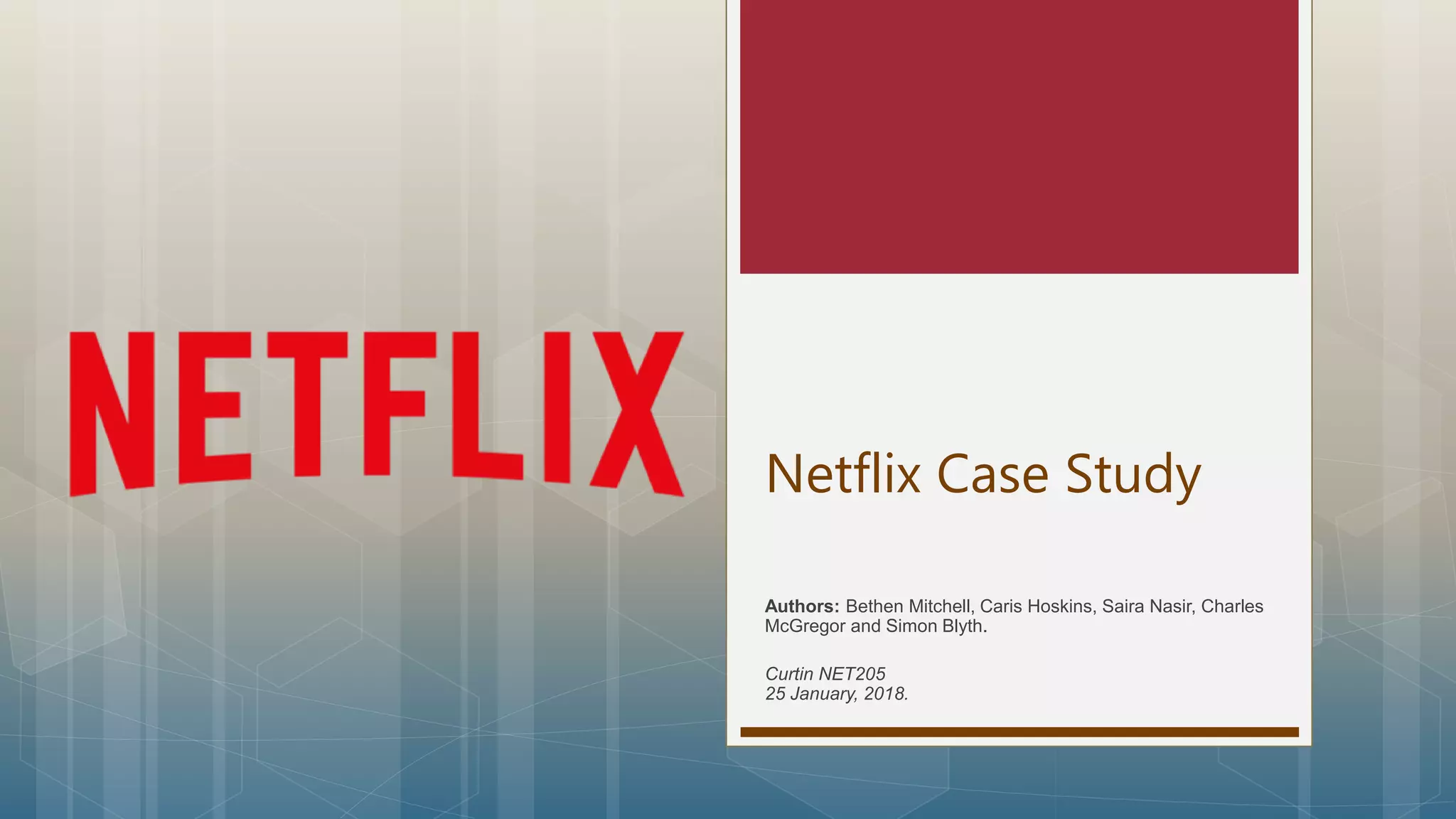 Netflix Case Study | PPTX