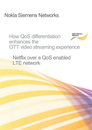 Netflix over Qos Enabled LTE Research Paper Final | PDF