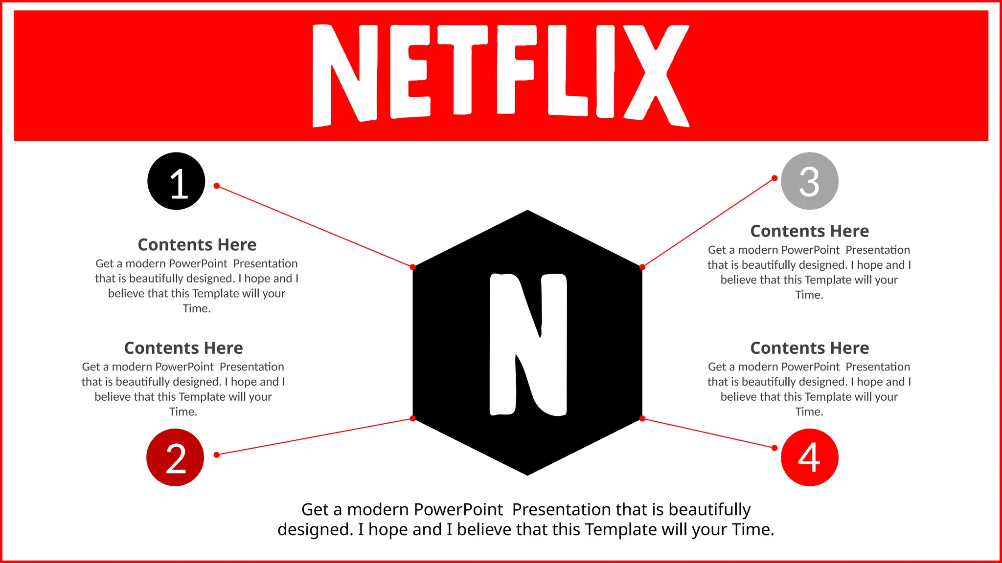 Netflix Plantilla PowerPoint interesante | PPTX