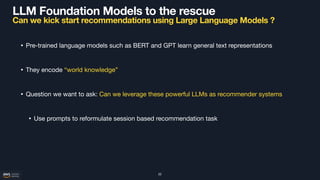 Foundation Models in Recommender Systems | PDF