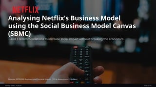 netflix business model presentation detail | PPTX