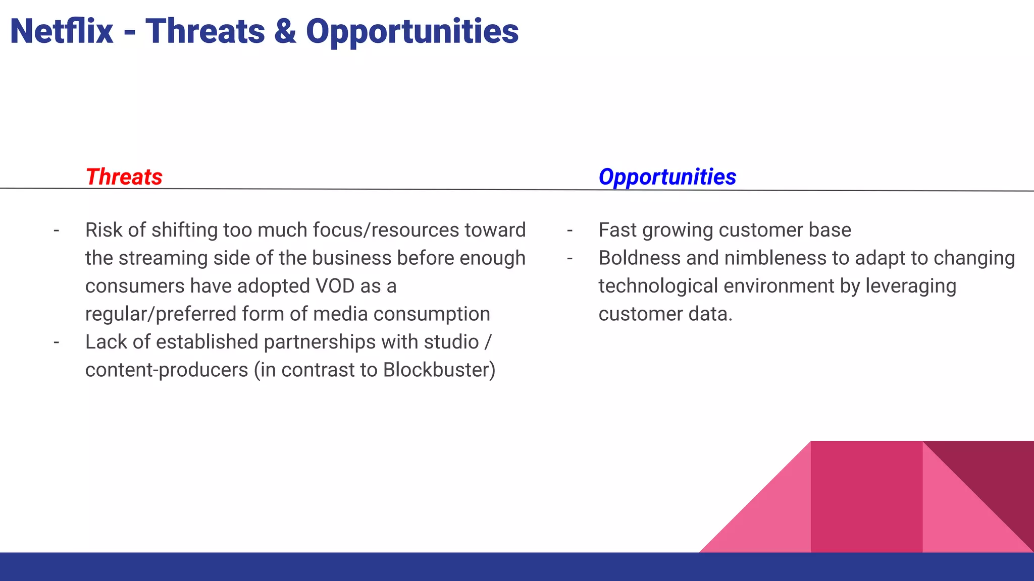Netflix vs. Blockbuster Case Study | PDF