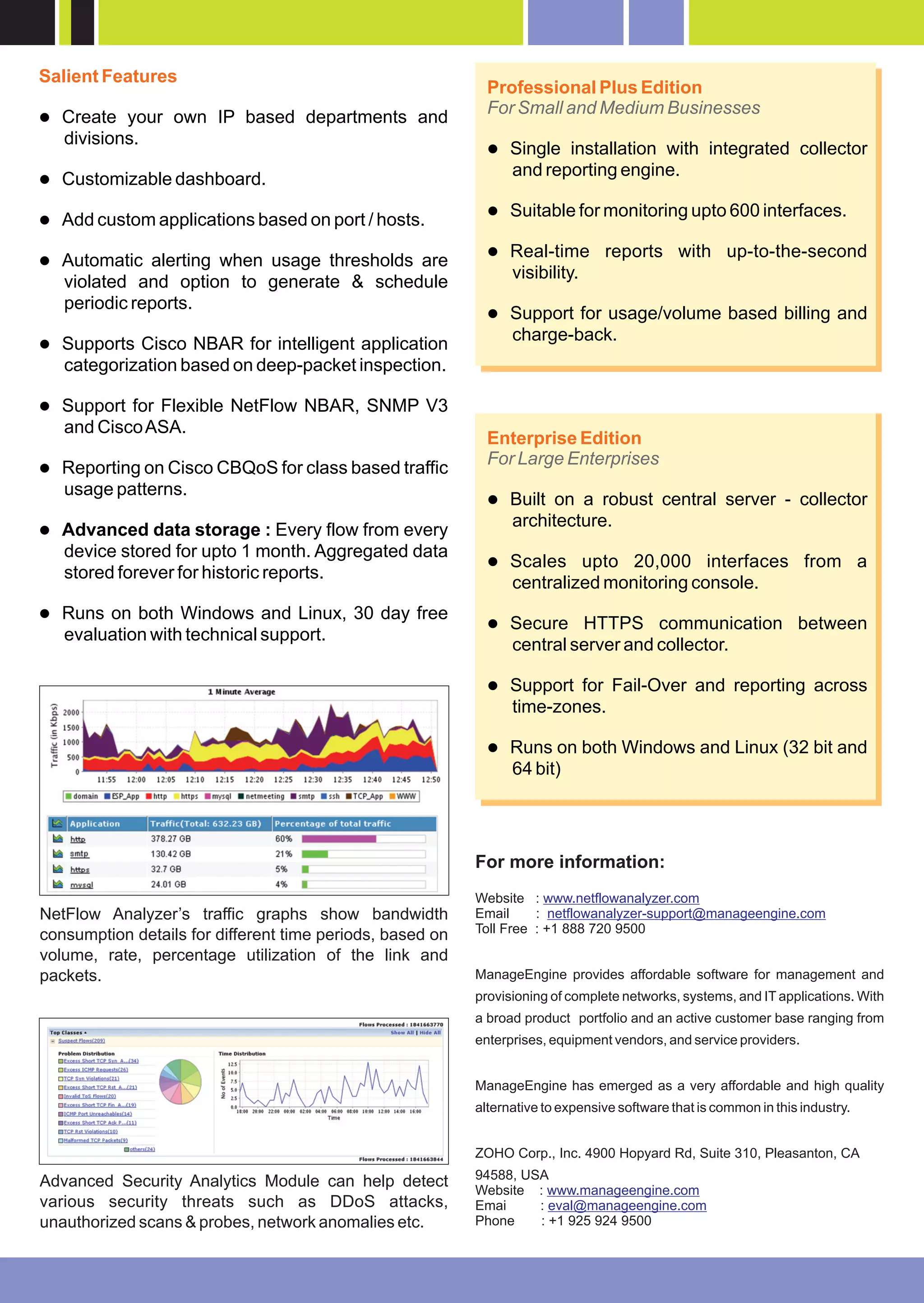 Netflow analyzer- Datasheet | PDF | Computer Networking | Computing