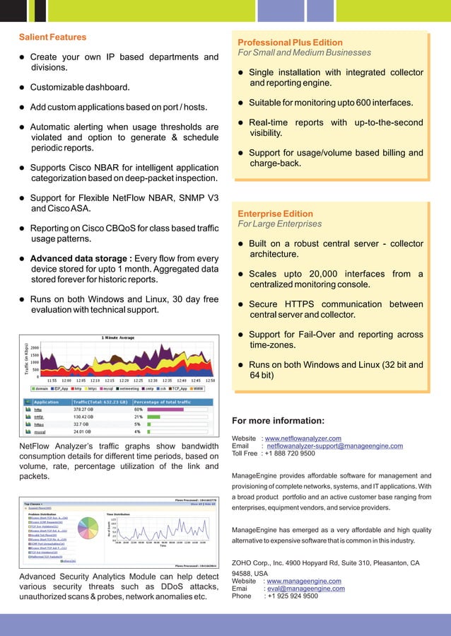 Netflow analyzer- Datasheet | PDF | Computer Networking | Computing