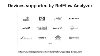 Export flows, group traffic, map application traffic and more: NetFlow Analyzer Training | PPT