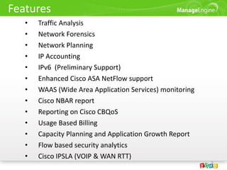 Manageengine Netflow analyzer - An Insight | PPT