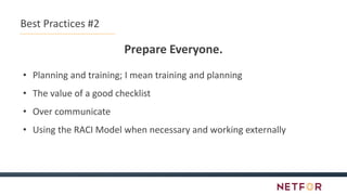 Netfor best practices | PPT