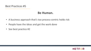 Netfor best practices | PPT