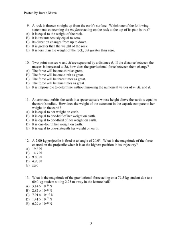 Net force practice quiz 2[1] | PDF