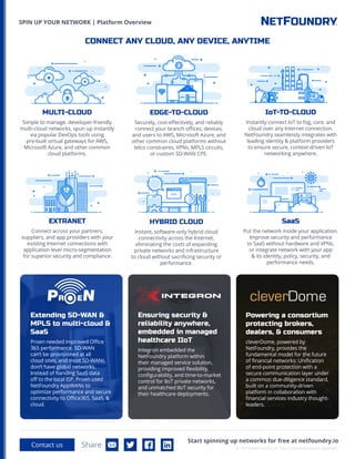 Net foundry two page platform overview+use cases | PDF | Cloud ...