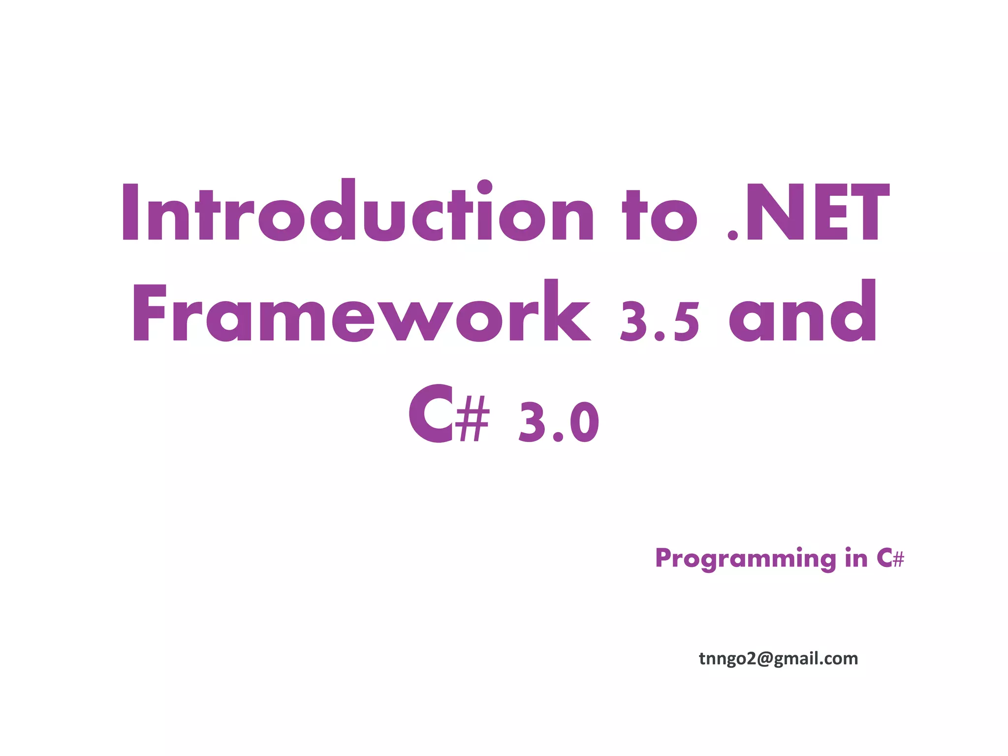 Net framework | PDF