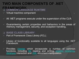Net framework | PPT