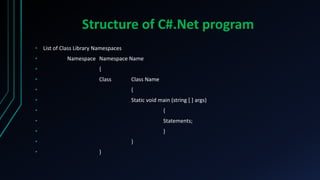 Net framework | PPTX