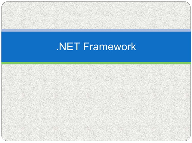 Net framework | PPT