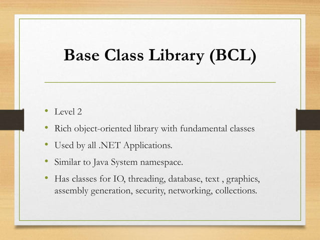 .Net framework architecture | PPTX