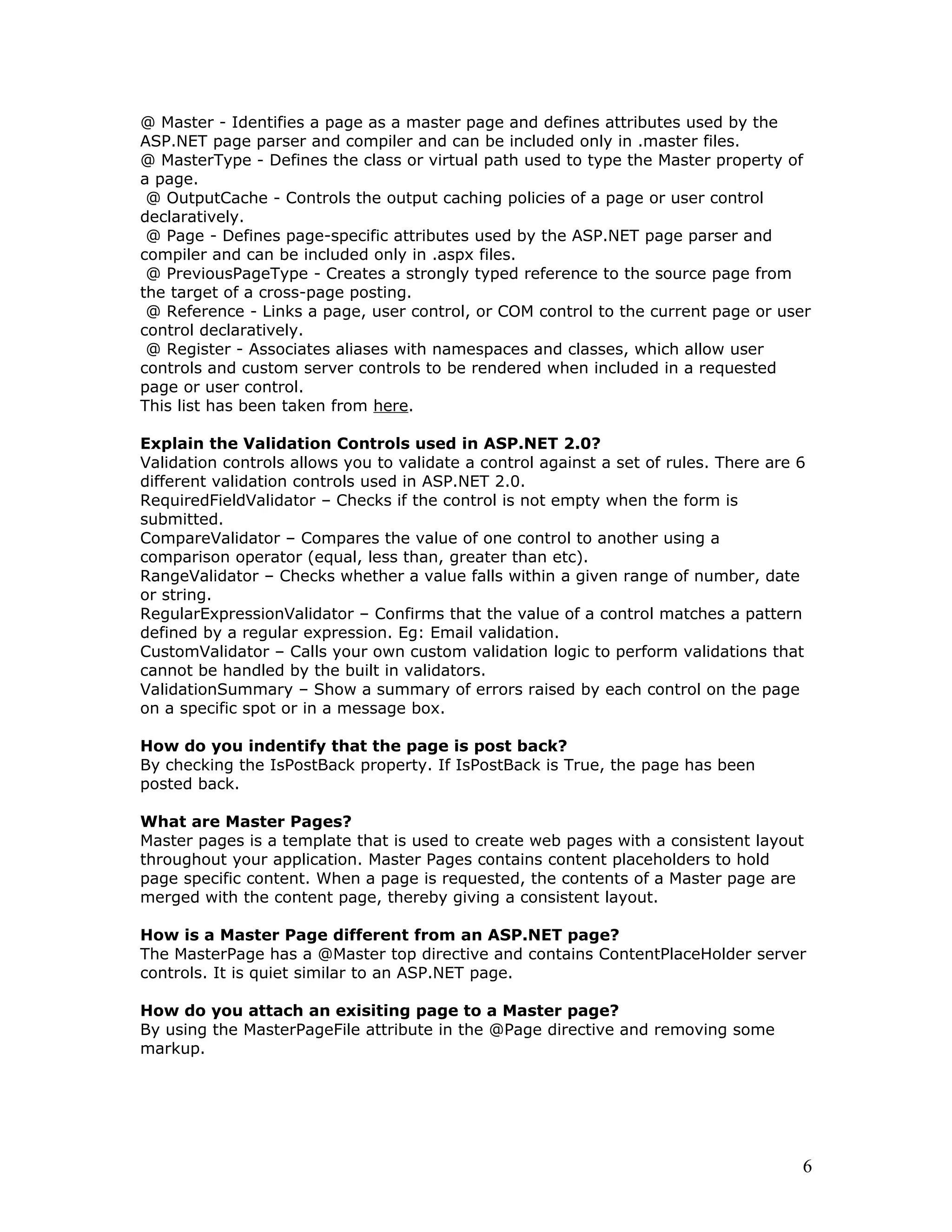 Framework Interview Questions Pdf