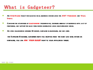 .Net Gadgeteer | PPT