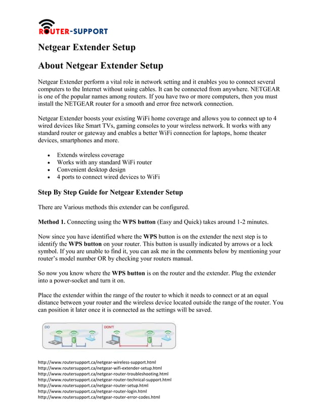 Netgear extender setup | PDF