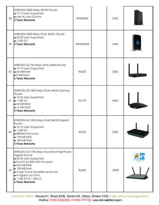 Netgear price Bangladesh | PDF