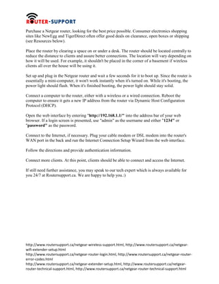 Netgear router setup | PDF | Computer Networking | Computing