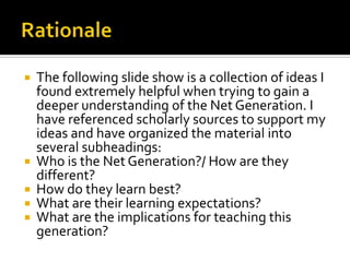 Net generation | PPTX