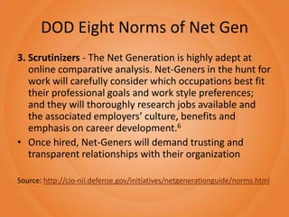 The NET Generation (Generation Next, Gen Y, Generation Y, Millenials ...