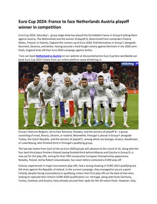 Netherland vs Austria.docx