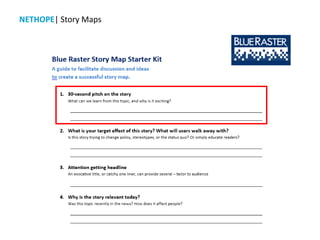 The Power of Story Maps, Data Visualization, and Analysis: NetHope and ...
