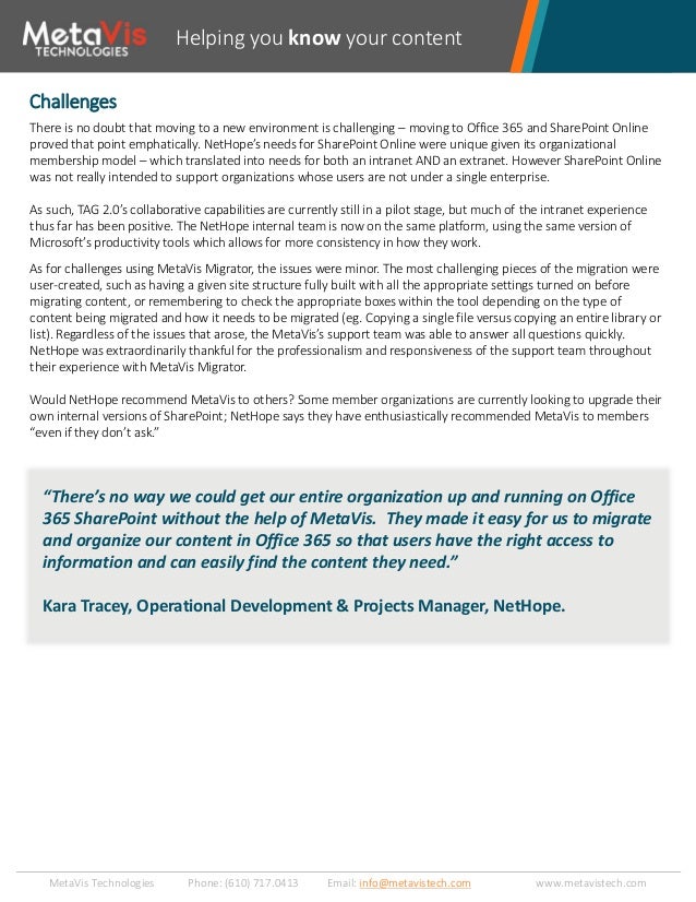 Case Study- Migration/NetHope Case Study- Migration/NetHope