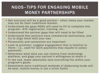 Mobile Money Business Models | PPTX