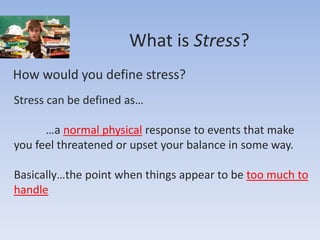 Mental Health, stress, positive stress negatibe stress | PPTX