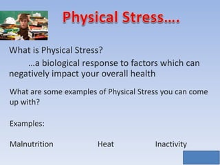 Mental Health, stress, positive stress negatibe stress | PPT