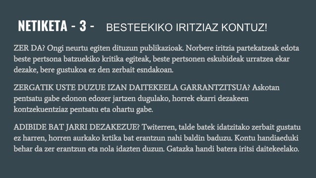 Netiketak t3 | PPT