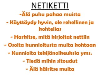 Netiketti | PPT