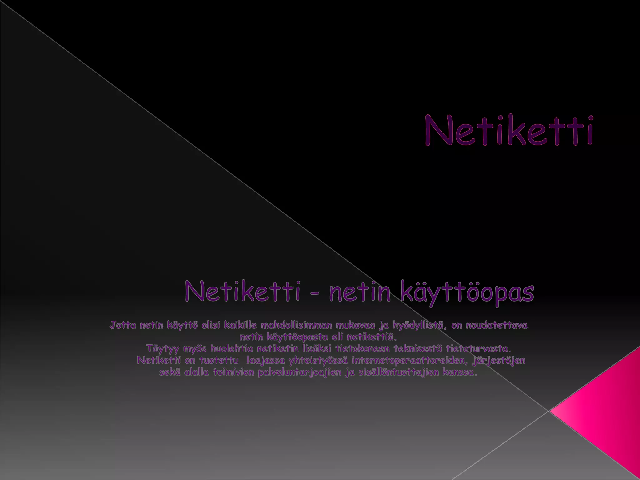 Netiketti | PPT