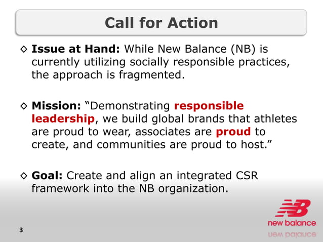 Net Impact Presentation - New Balance | PPT