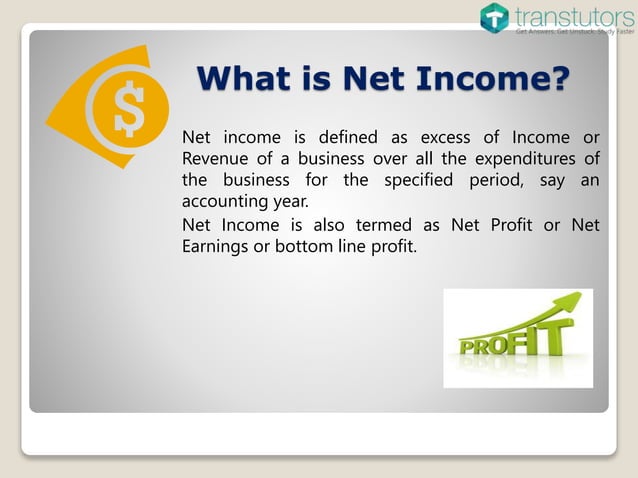 Net Income | Accounting | PPT