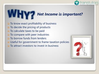 Net Income | Accounting | PPTX