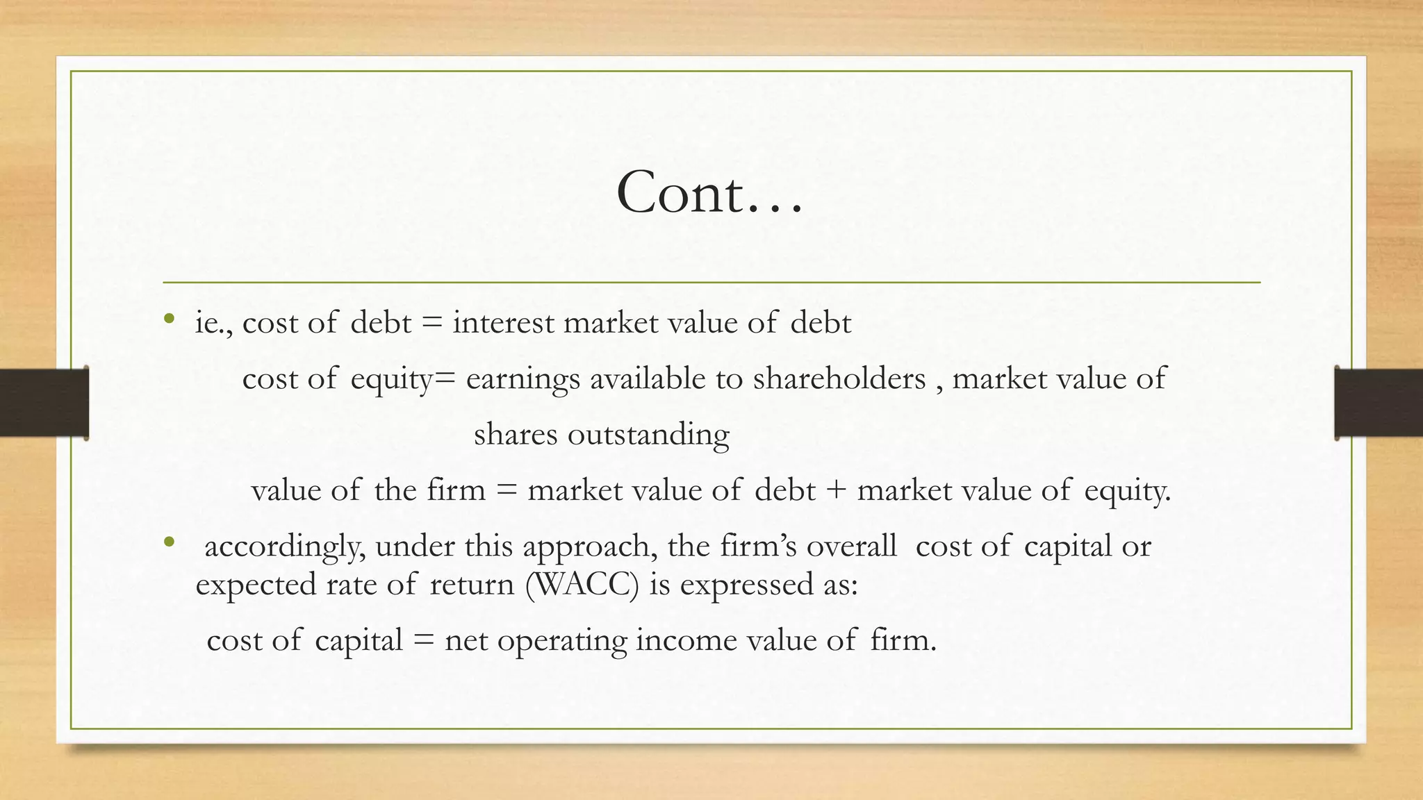 Net income approach | PPTX