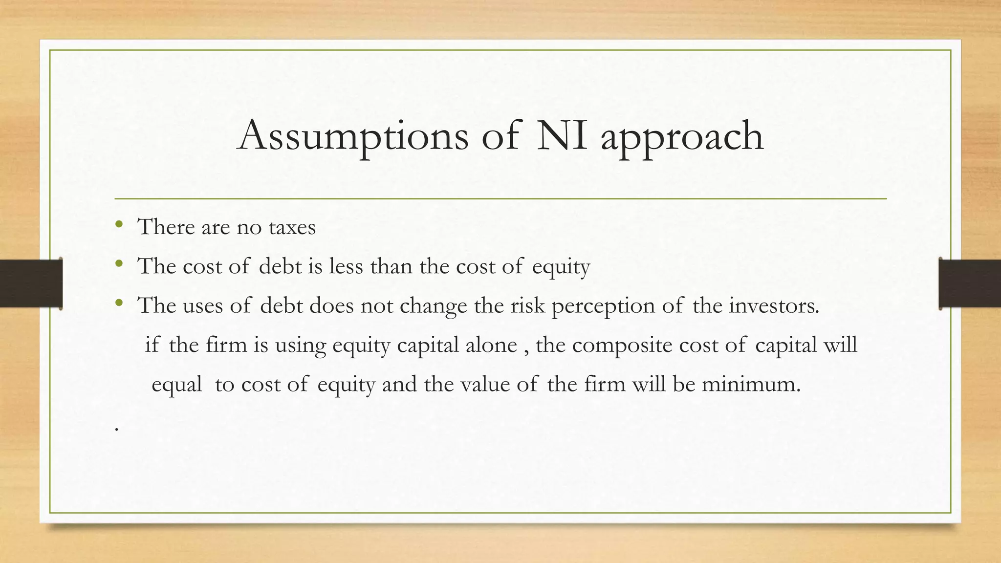 Net income approach | PPTX