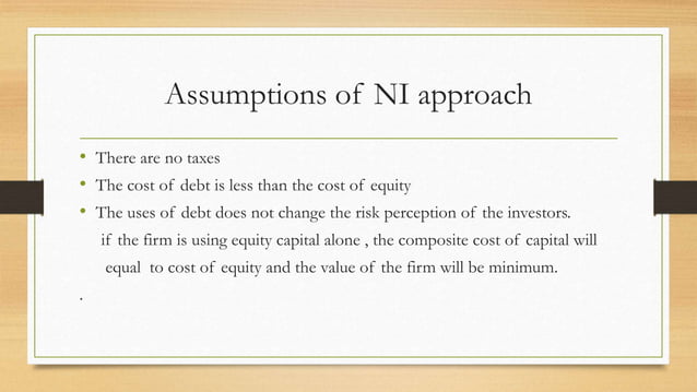 Net income approach | PPTX