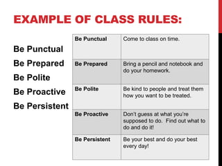Classroom Management Basics | PPTX