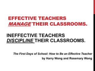 Harry Wong Powerpoint