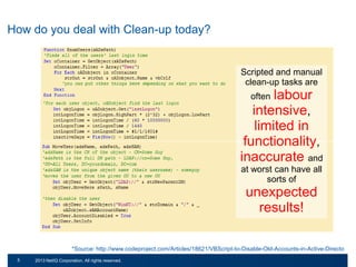 Scrubbing Your Active Directory Squeaky Clean | PPTX