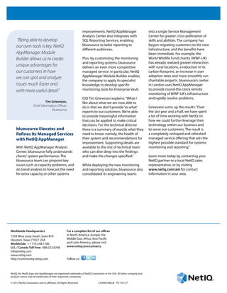 bluesource Uses NetIQ AppManager to Offer Standout Managed Service | PDF | Cloud Computing ...