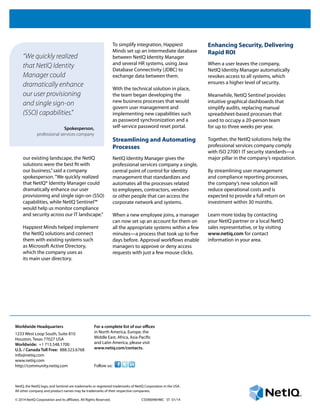 Professional Services Company Boosts Security, Facilitates Compliance ...