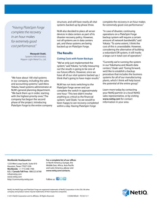 Nippon Light Metal Forges a Disaster Recovery Solution with NetIQ | PDF