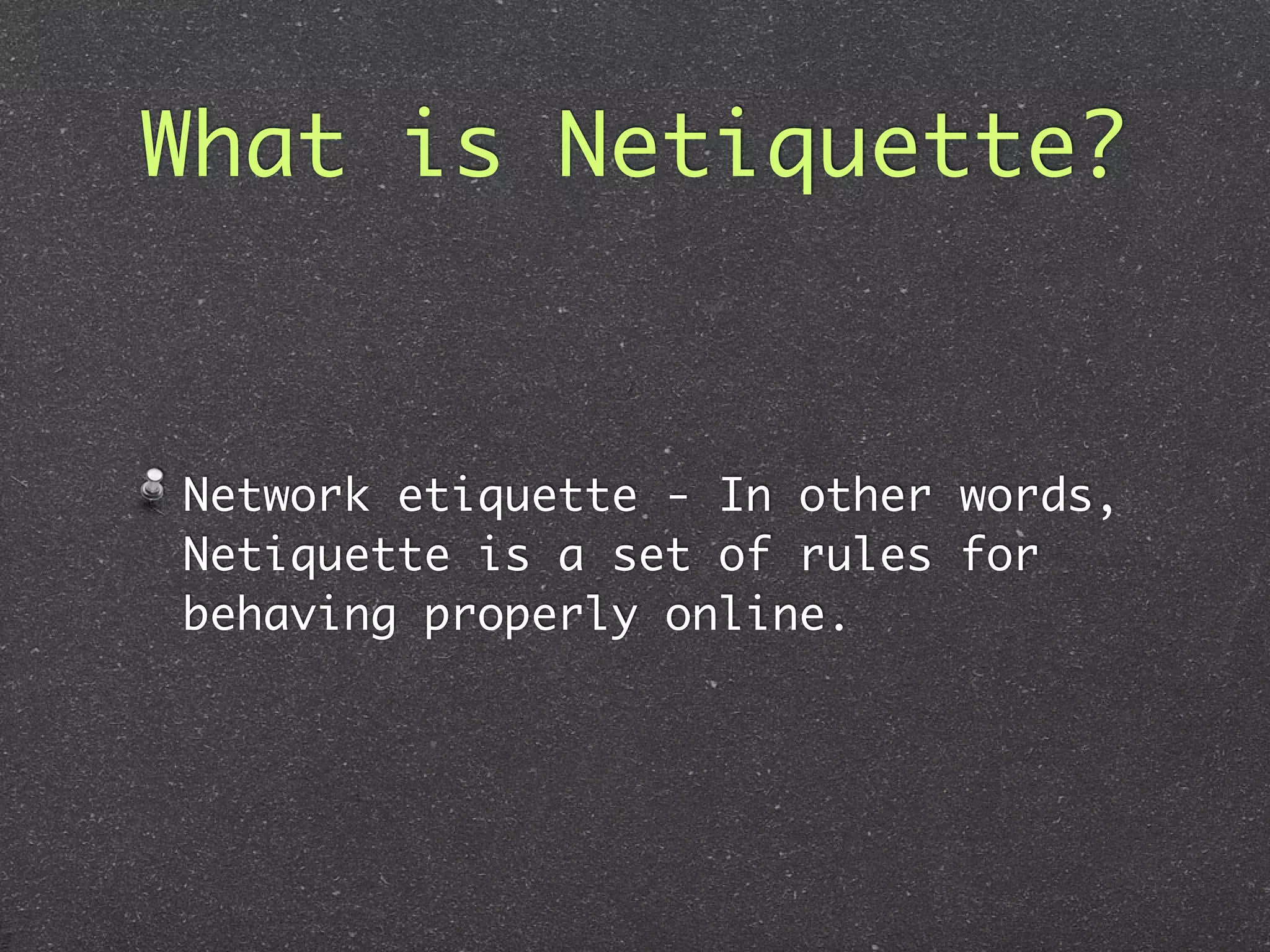 Netiquette | KEY