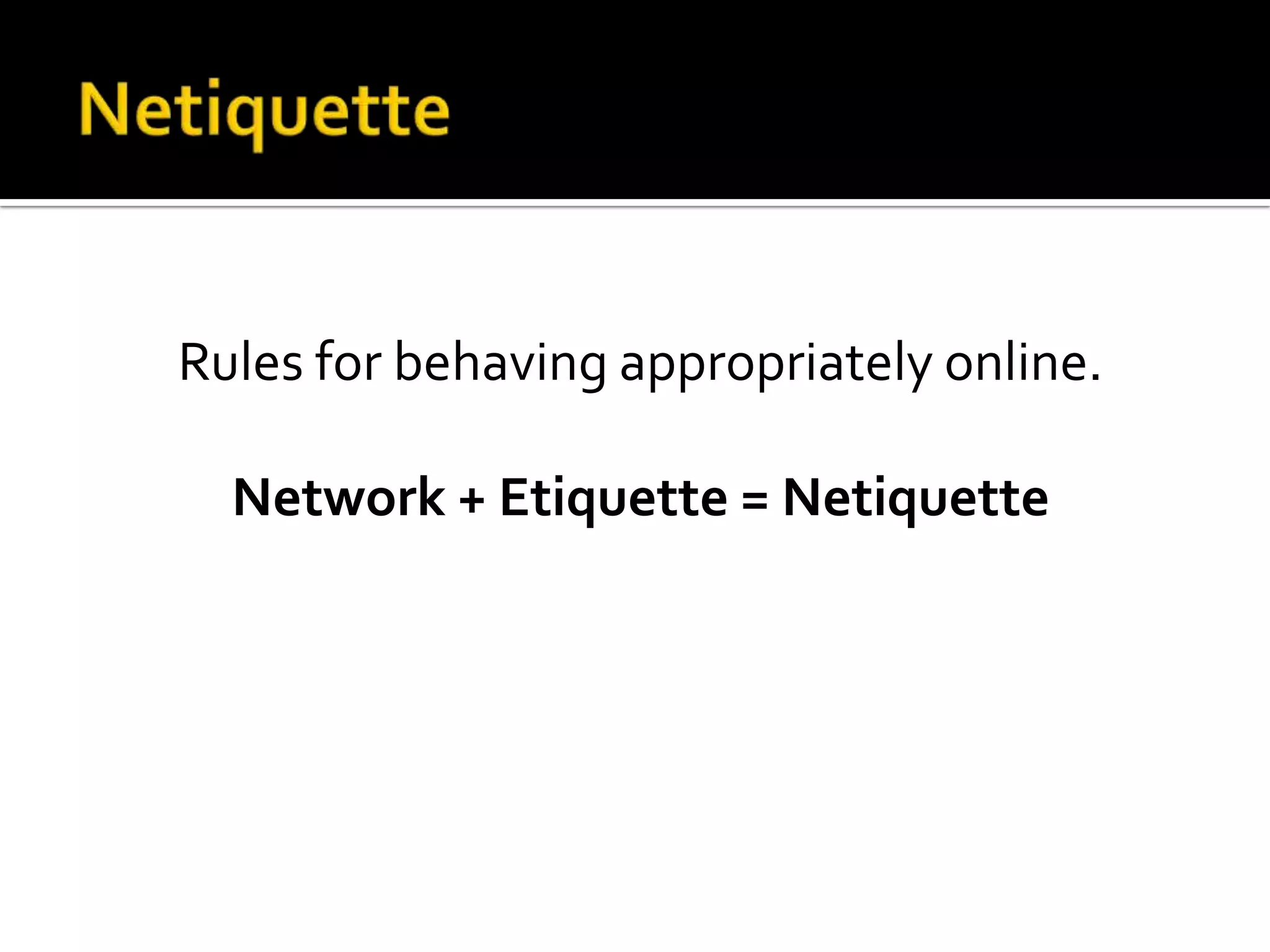 Netiquette | PPT