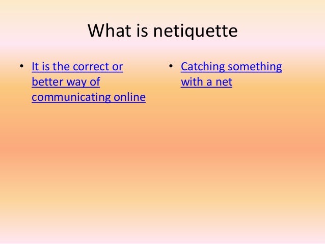 How Important Is Netiquette